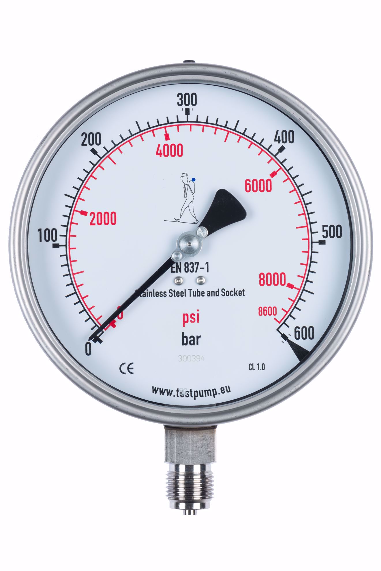 0 600 Bar Manometer 150mm 1 Nauwkeurigheid 115